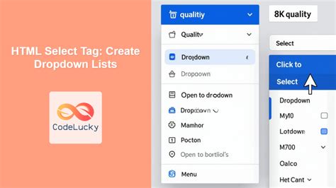 Html Option Tag Create Select List Options Codelucky Html Option Tag Create Select List Options Codelucky
