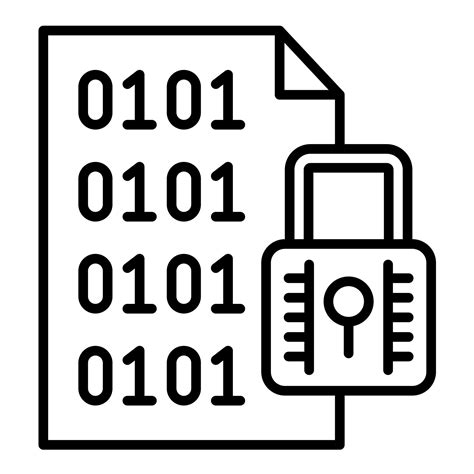 File Encryption Line Icon 7585299 Vector Art At Vecteezy