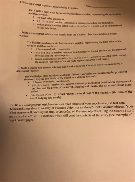 solved i write an abstract superclass encapsulating a