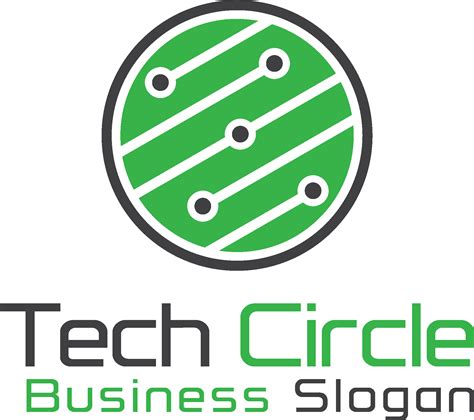 Tech Circular Logo In PNG SVG Vector Format Free Download