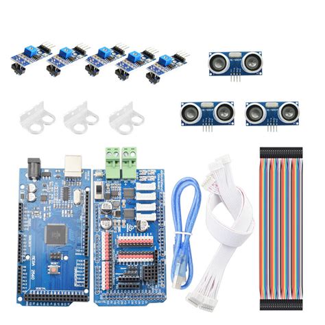 Arduino Smart Line Tracking Obstacle Avoidance Mecanum Wheel Car Chassis Kit Line Patrol Diy
