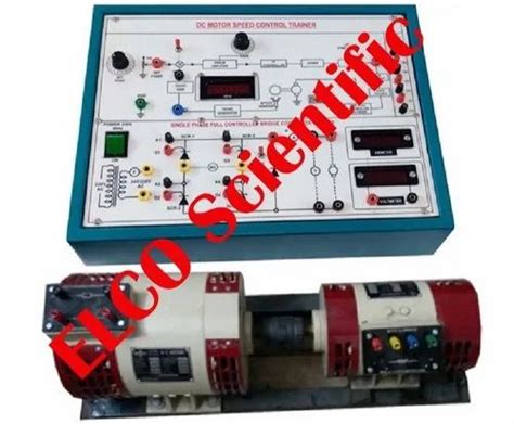 ELCO Scientific Single Phase DC Motor Speed Control System Open Closed Loop At
