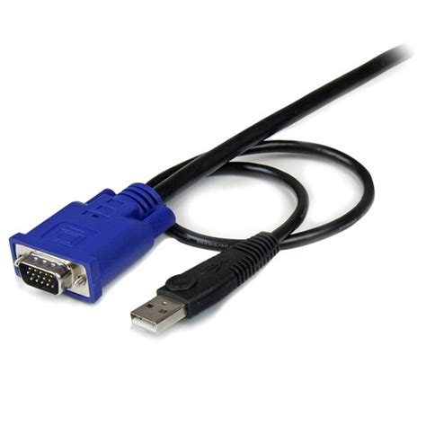 Ft In Ultra Thin USB KVM Cable VGA USB KVM Switch Cables StarTech Com