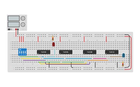 Circuit Design Realization Of Full Subtractor Using Basic Gates Tinkercad