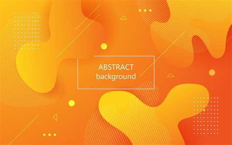 Minimal Orange Abstract Geometric Fluid Dynamic Shape Composition Wavy Background Eps10 Vector