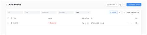 ERPNext POS Invoice Status Filter Bug ERPNext Frappe Forum