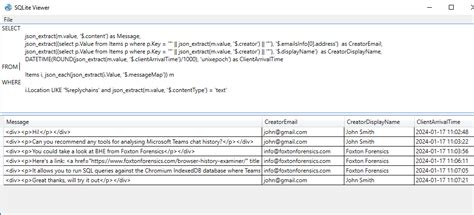 Investigating Microsoft Teams Indexeddb Data Foxton Forensics