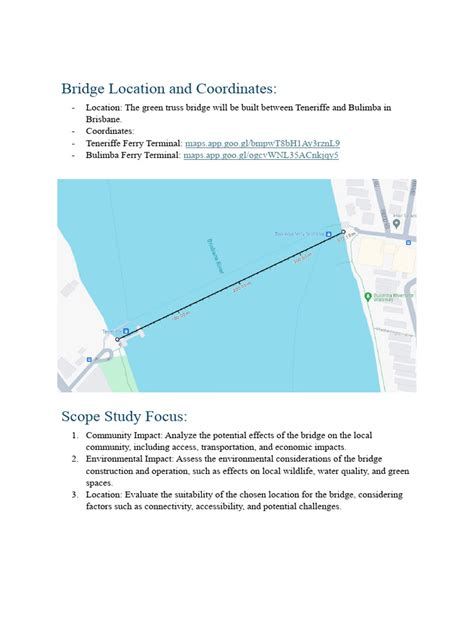 Very Important Assignment 1 Green Truss Bridge Location And Details Pdf