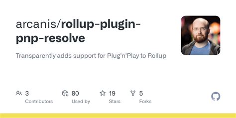 Github Arcanis Rollup Plugin Pnp Resolve Transparently Adds Support For Plug N Play To Rollup
