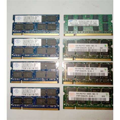 Used Mix Brand 2gb Ram Ddr2 So Dimm Laptop Memory Shopee Malaysia
