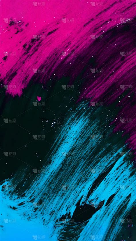 常规内容 背景系列肌理感粉蓝色渐变笔刷背景素材 花瓣网