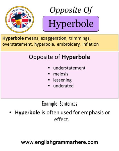 Opposite Of Hyperbole Antonyms Of Hyperbole Meaning And Example
