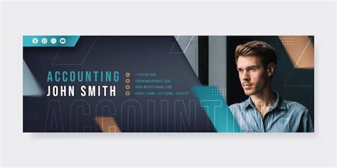 Free Vector Flat Design Email Signature Template