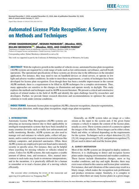 Pdf Automated License Plate Recognition A Survey On Methods And Techniques