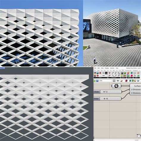 Kinetic Facade Architecture Net Pattern Kinetic Facade Grasshopper