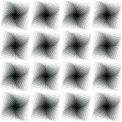 White Gray Black Seamles Concentric Squares Optical Design 14170407