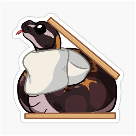 Smores Ball Python Sticker For Sale By Katiefrog217 Redbubble