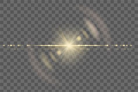 Light Flare Anamorphic Lens Flare Free Illustrations Element