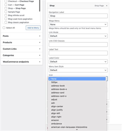 Classic Menu System Settings In Weshop Weshop Tutorial