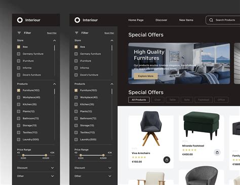 Sidebar Navigation And Dashboard On Behance