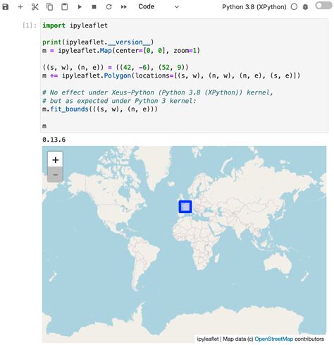 Mapfitbounds Has No Effect On Xeus Python Kernel In Jupyterlab 3