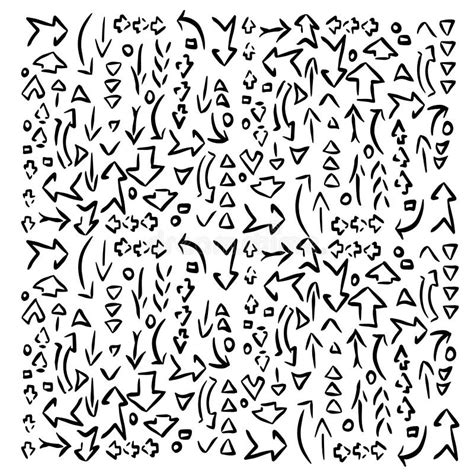 Vector Pattern Of Arrows And Math Icons Stock Vector Illustration Of Vector Hand 255558142