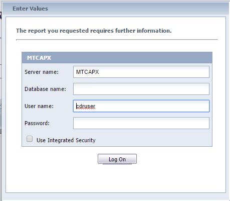 Populating Crystal Report Viewer Database Logon Prompt With Code Vb Net