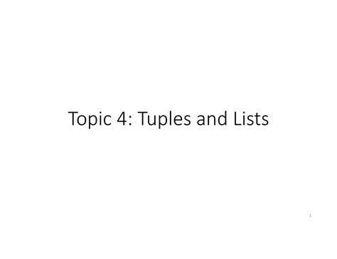Pdf Topic 4 Tuples And Lists Pagescpscucalgarycapagescpscucalgaryca449p17notes