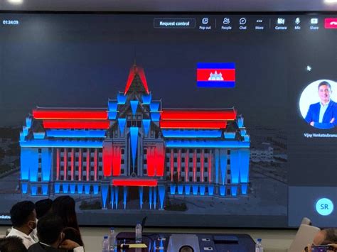 អគារទីស្តីការក្រសួងដែនដីថ្មី ត្រៀមតុបតែងភ្លើងលម្អរបៀបជាប្រាសាទ