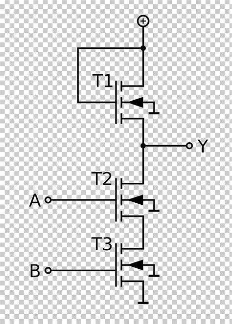 Depletion Load Nmos Logic Nand Gate Mosfet Png Clipart Angle Area Black And White Cmos