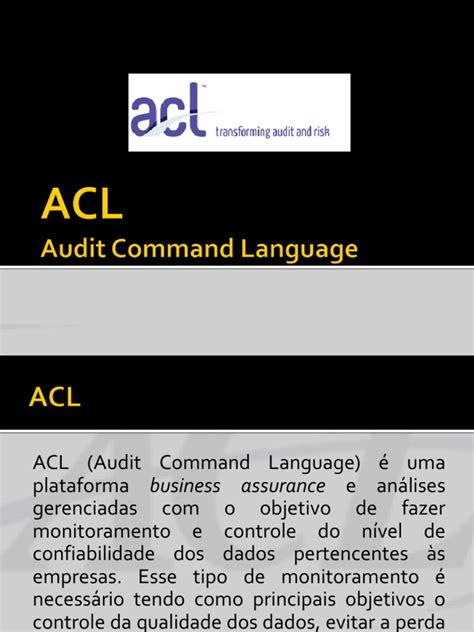 Acl Audit Command Language Pdf