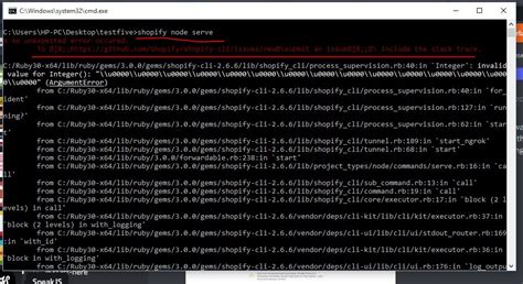 An Unexpected Error Occured · Issue 1640 · Shopifyshopify Cli · Github