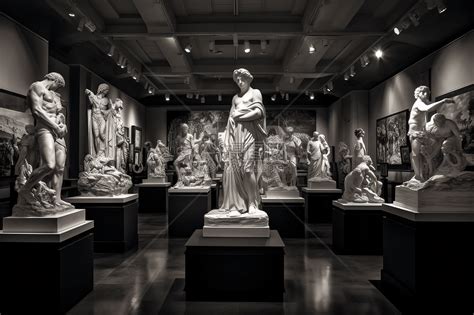 展厅展示雕塑高清图片下载 正版图片600097175 摄图网