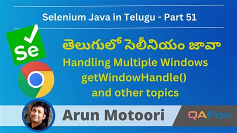 Selenium Webdriver In Telugu Handling Multiple Windows Getwindowhandle Part 51 Youtube