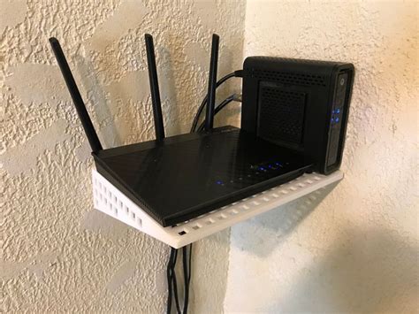 D Printed Shelf Wireless Router Modem Shelf Electronics Shelf Wall Decor Over Sold