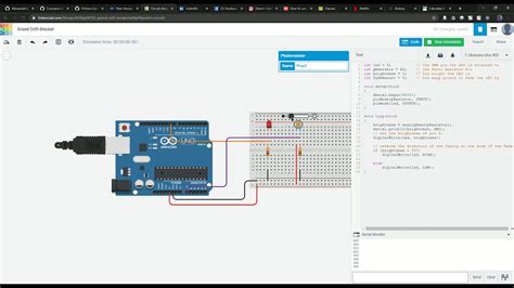 Controlling A Led With Arduino And A Photoresistor Youtube