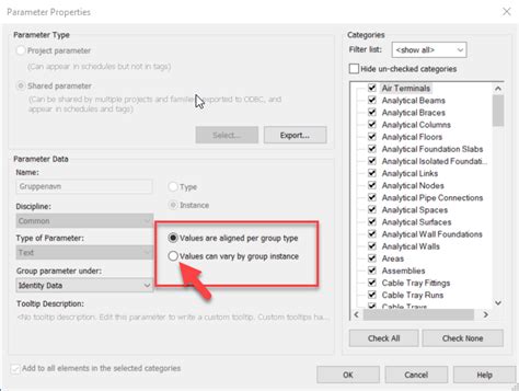 How To Set Parameter Values Can Vary By Group Instance On Dynamo