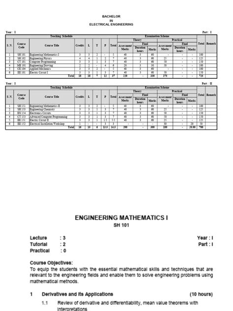 electrical engineering syllabus pdf series and parallel circuits