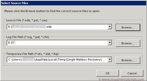 Single Mailbox Recovery Restore