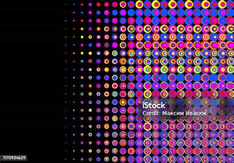그라데이션 하프톤 도트 배경입니다 벡터 그림입니다 디자인용 픽셀 텍스처 색상 원 가리기에 대한 스톡 벡터 아트 및 기타 이미지