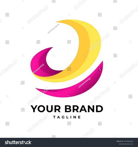 Colorful Circle Logo Design Vector Illustration Stock Vector Royalty