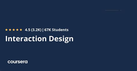 Interaction Design Coursera