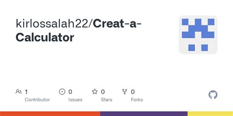 Github Kirlossalah22creat A Calculator