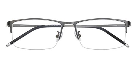 Baron Rectangle Gunmetal Eyeglasses