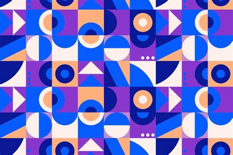 Free Vector Flat Design Color Blocking Pattern Design