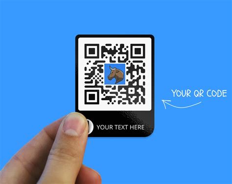 qr code stickers custom qr code custom sticker personalized etsy