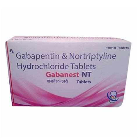 Gabanest Nt Gabapentin Nortriptyline Hydrochloride Tablets At ₹ 1170 Box Gabapentin Tablet In