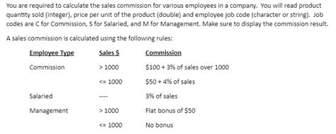 Solved You Are Required To Calculate The Sales Commission Chegg Com