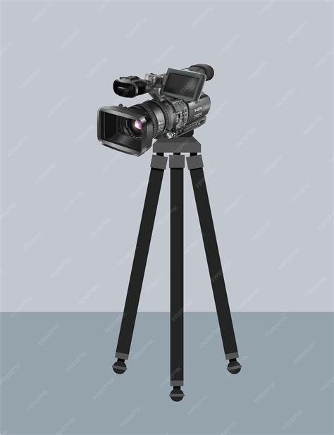 Premium Vector Realistic Camera With Stand