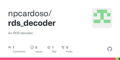 GitHub Npcardoso Rds Decoder An RDS Decoder